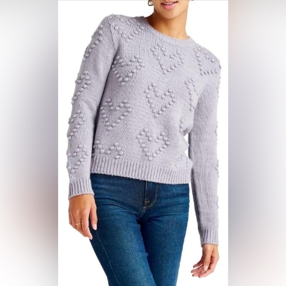 Splendid | Sweaters | Splendid Daphne Bobble Heart Sweater Size Medium ...